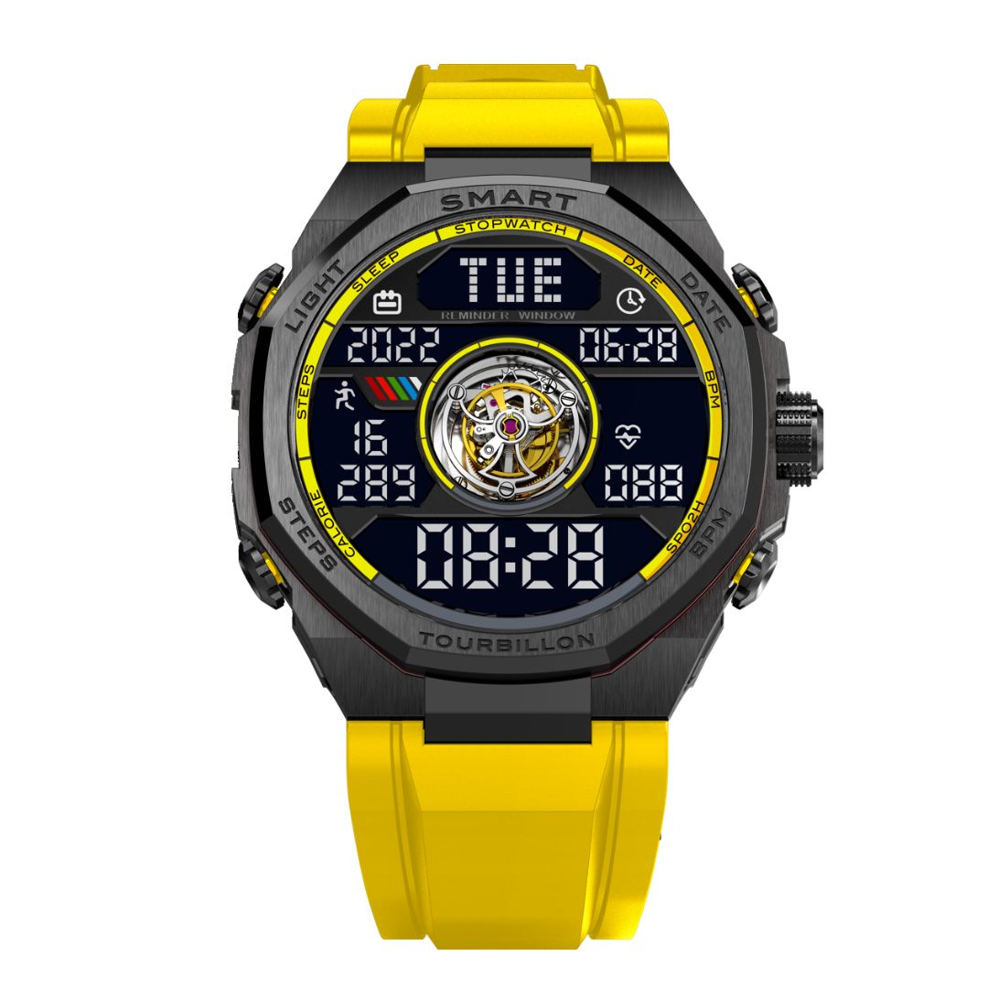 Skyway Smartwatch with Tourbillon Men's Watch NOXSKYWAYBLACKYELLOW ...