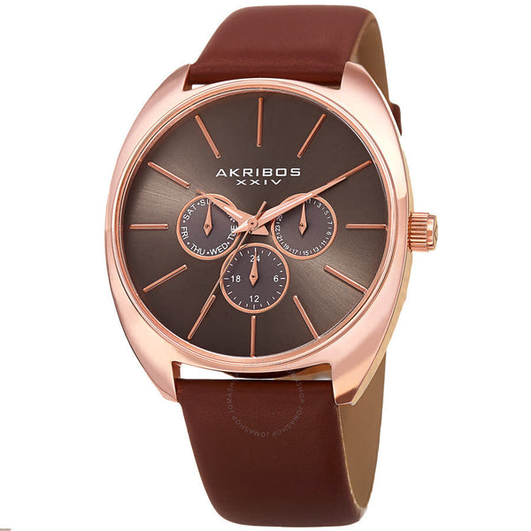 Akribos XXIV Womens Casual Chronograph Quartz Brown Dial Men's Watch P