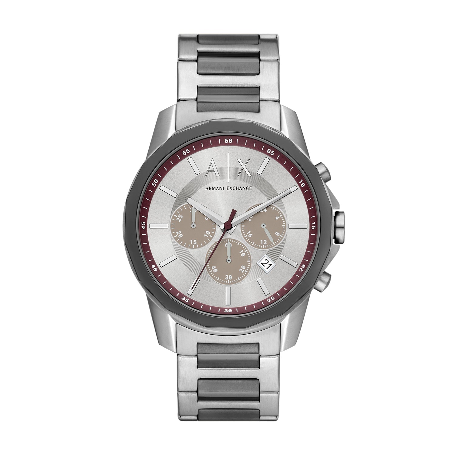 Buy Armani Exchange Banks Chronograph Gray Dial Grey Watch - AX1745 ...