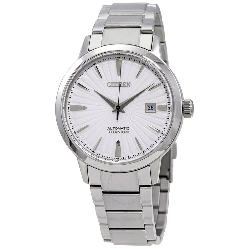 Citizen Automatic Silver Dial Titanium Men's Watch NJ2180-89A