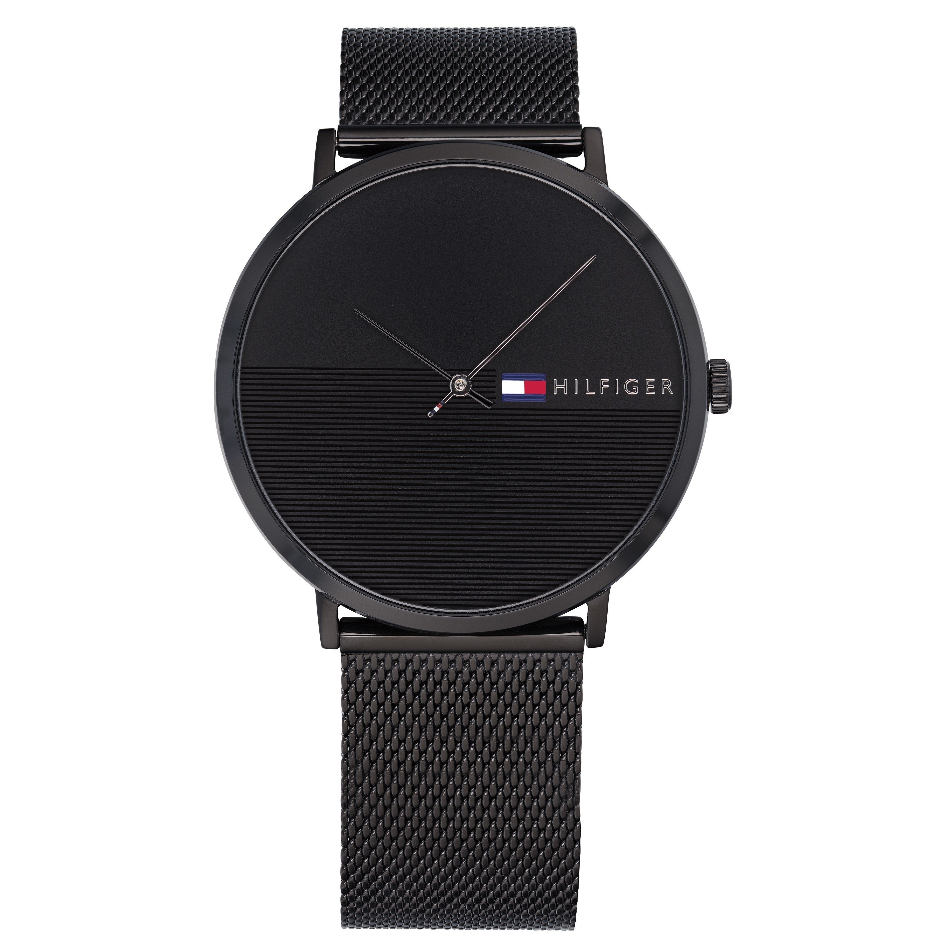 Tommy Hilfiger Men's Black Mesh Watch 1791464 – Watches of America