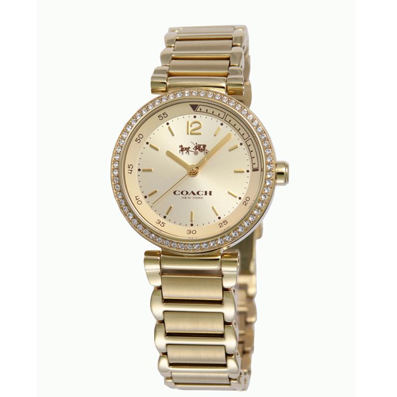 Coach 1941 Sport Gold Diamond Ladies Watch 14502195 – Watches of America