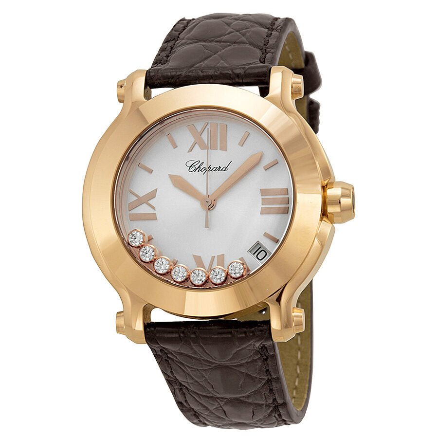 Reloj Chopard Happy Sport II de oro rosa de 18 k con diamantes 277471 ...