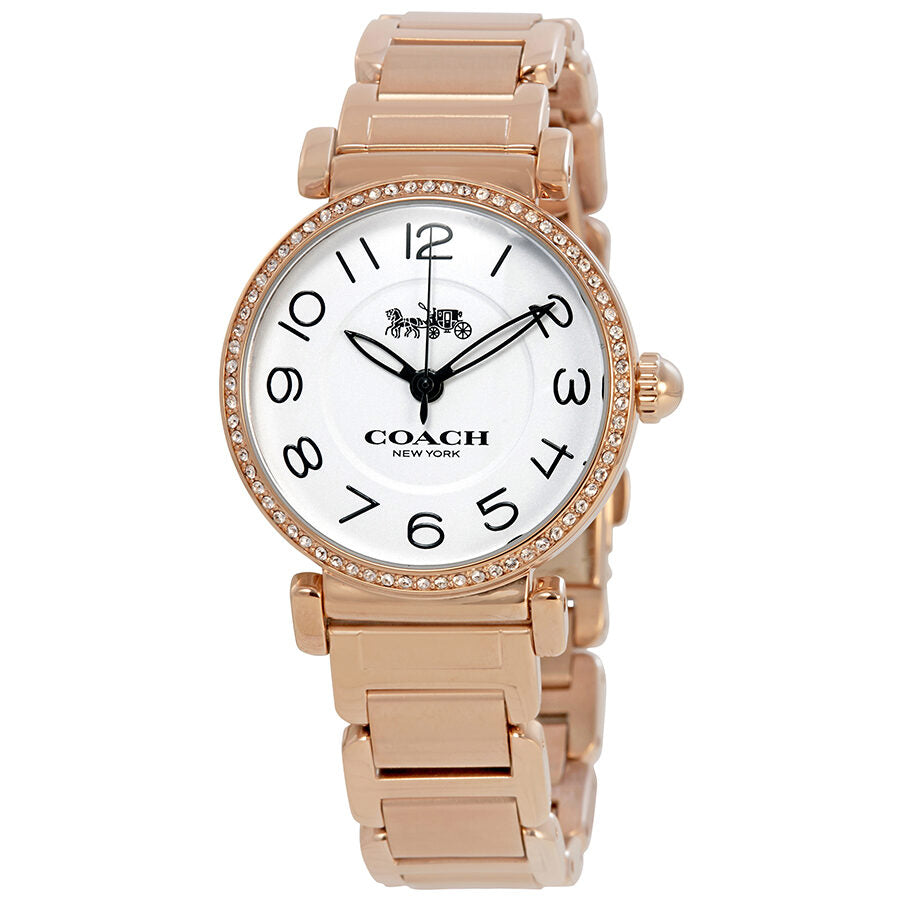 Coach Madison White Dial Rose Gold-tone Ladies Watch 14502856 – Watches ...