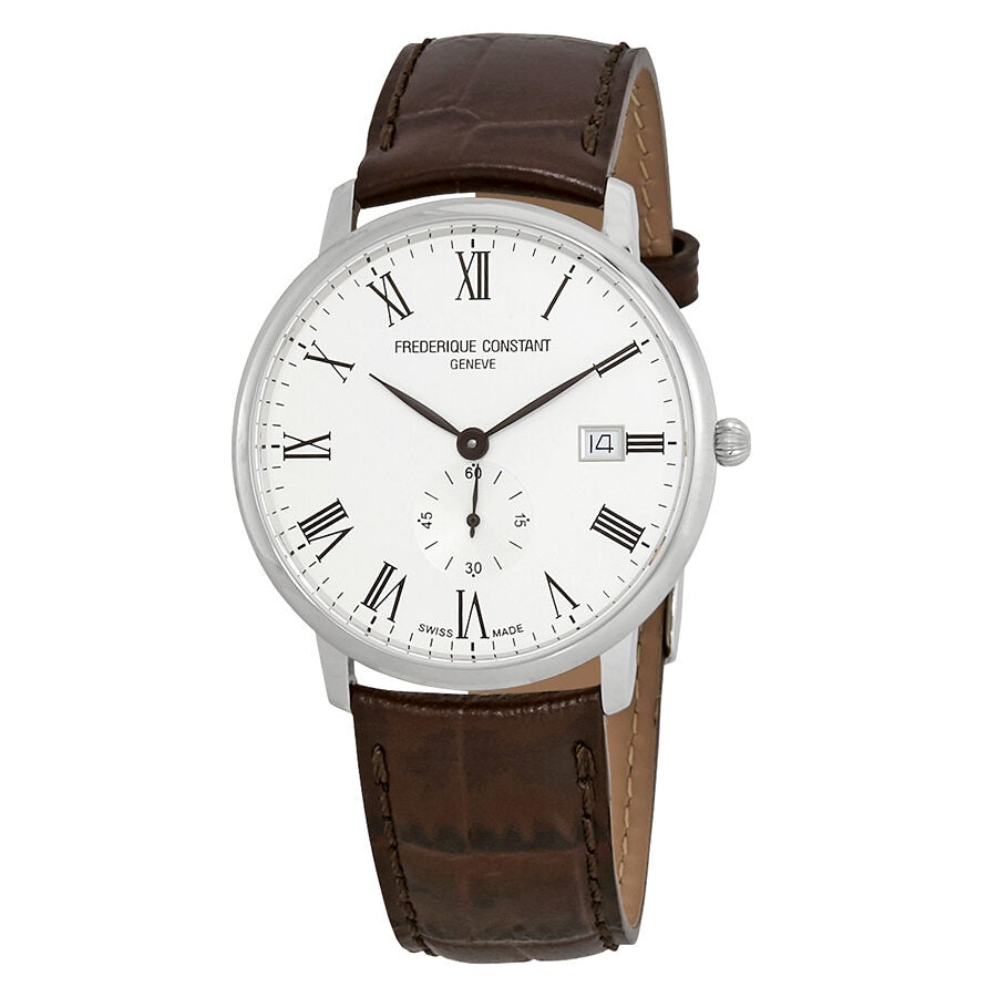 Frederique Constant Slimline White Dial Men's Watch FC-245WR5S6DBR ...