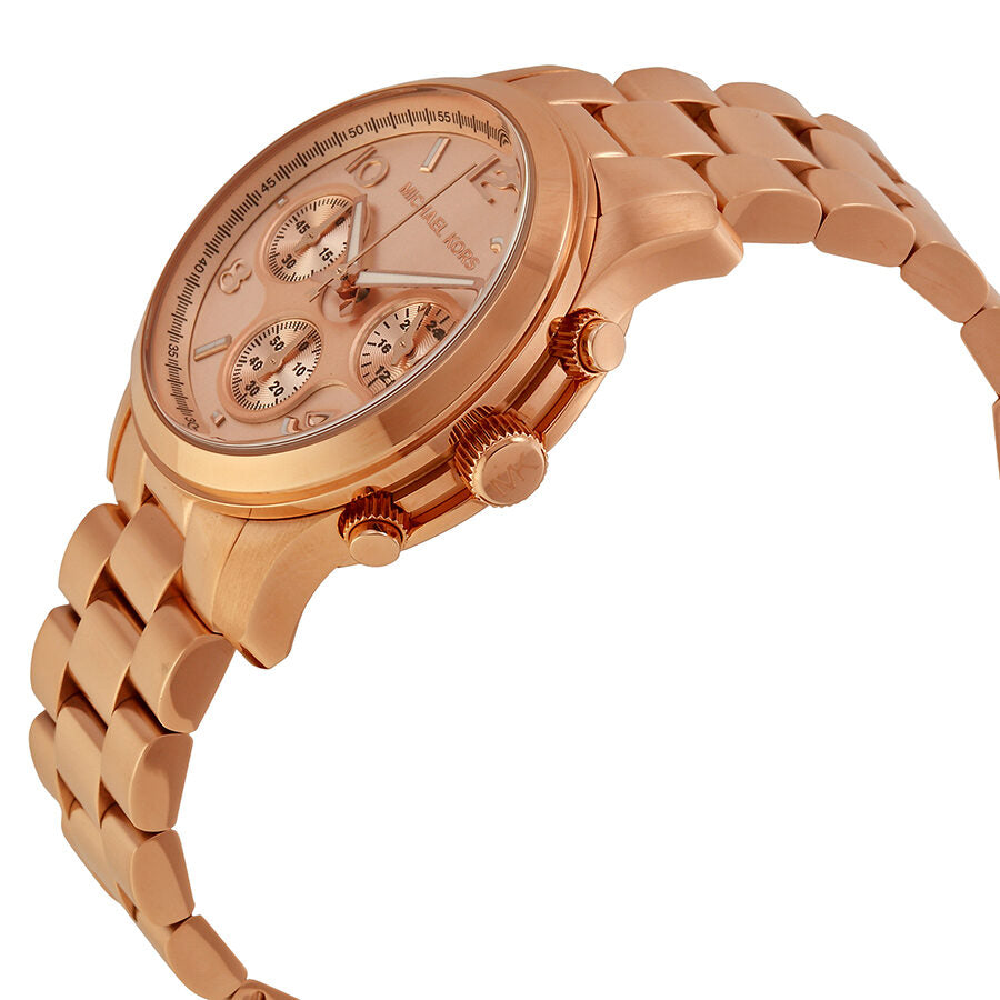 Michael Kors Runway Chronograph Gold Dial Ladies Watch MK5128 – Watches ...