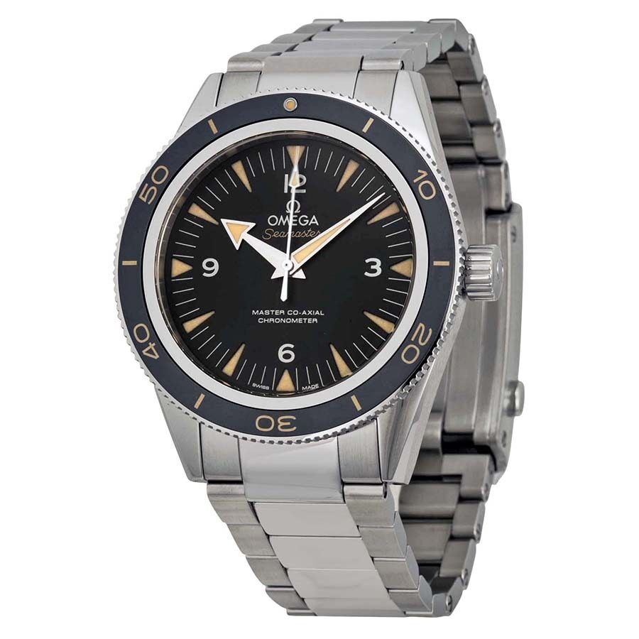 Omega Seamaster 300 Automatic Black Dial Men's Watch 23330412101001 233 ...