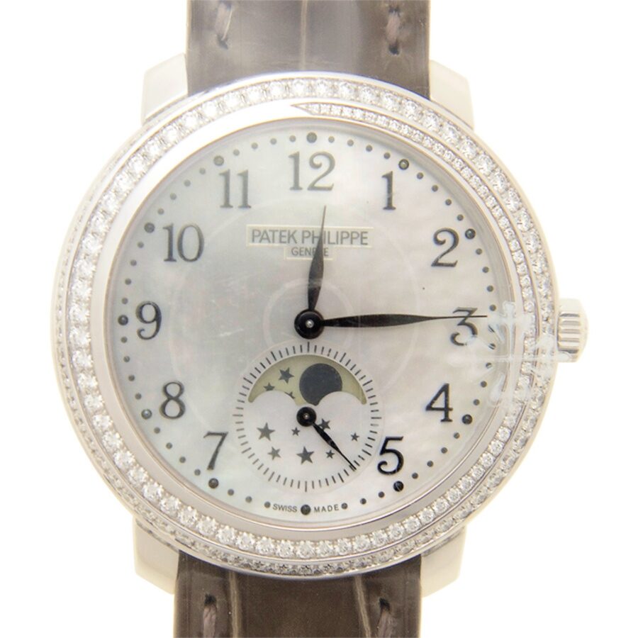 Patek Philippe Complications Hand Wind White Mother of Pearl Dial ...